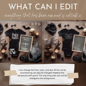 Halloween Digital Pregnancy Announcement, Witchy Social Media Birth ...