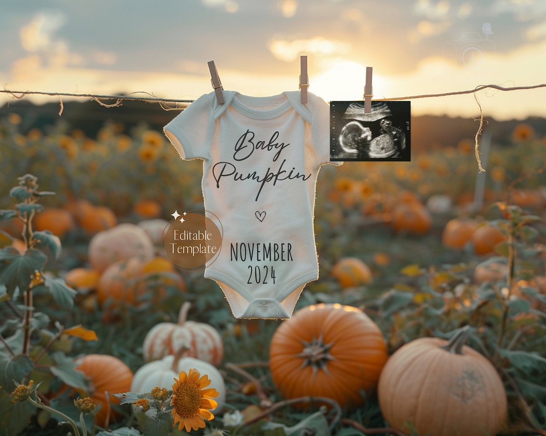 Fall Pregnancy Announcement, Pumpkin Patch Baby Reveal, Boho Fall Baby ...
