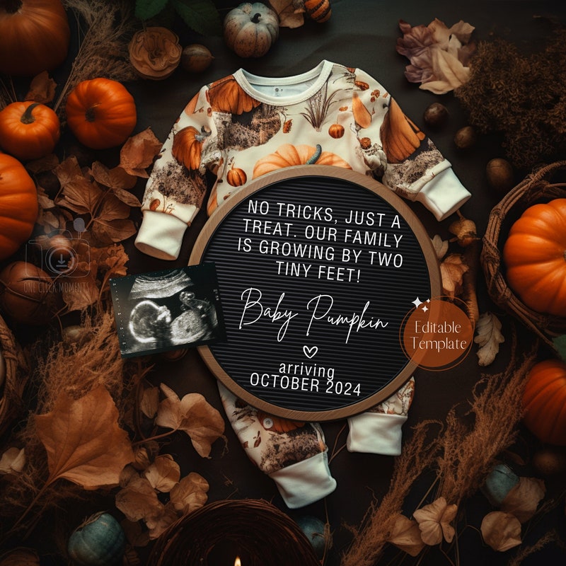 October Baby Announcement - Etsy
