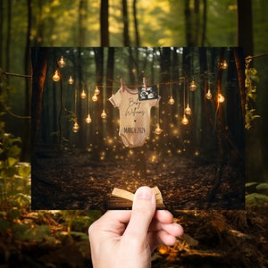 Digital Magical Pregnancy Announcement, Fairytale Forest Baby ...