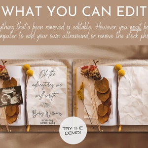 Boho Writer Pregnancy Announcement, Author Baby Announcement ...