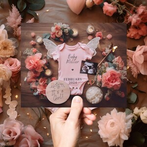 Little Girl Pregnancy Announcement, Baby Girl Announcement, Magical ...