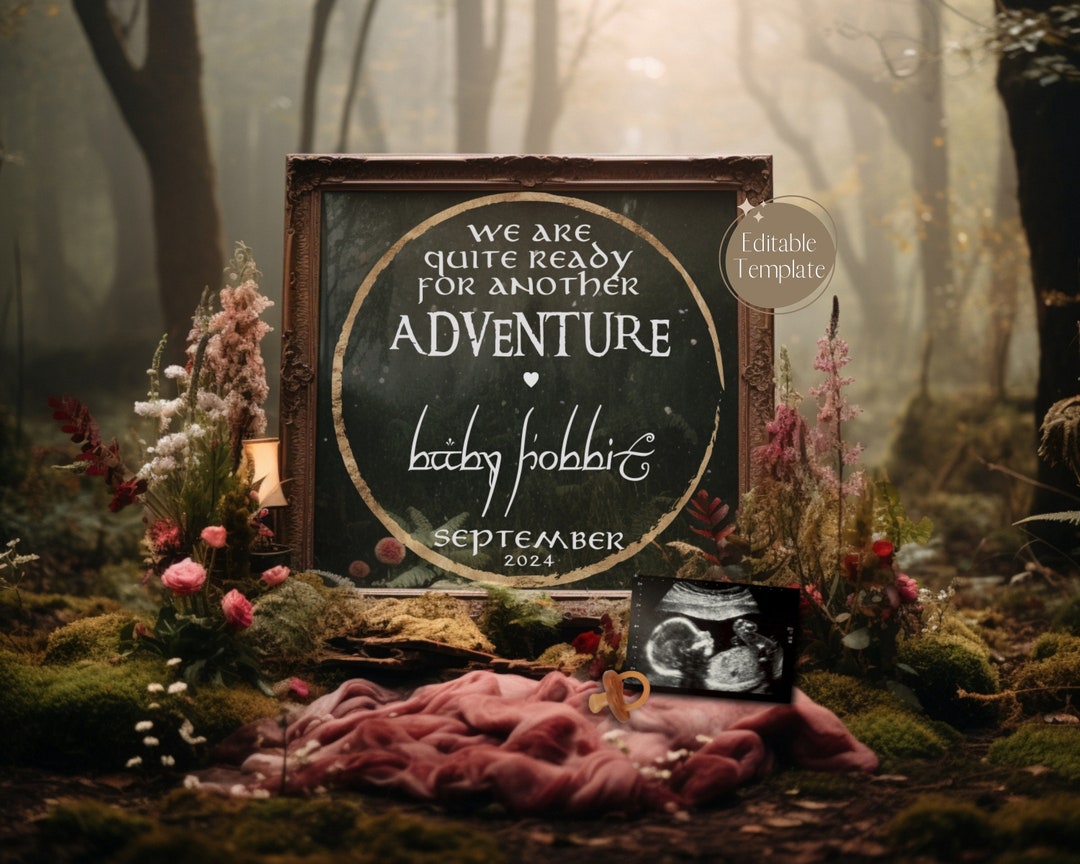 Elvish Adventure Pregnancy Announcement, Fantasy Ring Lord Baby ...