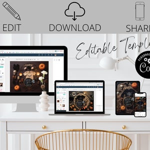 Gothic Pregnancy Announcement, Digital Goth Baby Reveal, Halloween ...