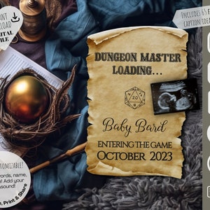 Digital Pregnancy Announcement, Dnd Baby Announcement, Dugeons and ...