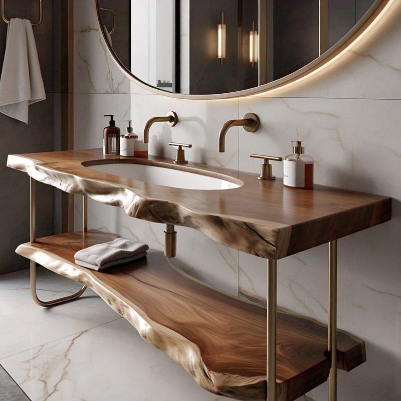 Live Edge Vanity - Etsy