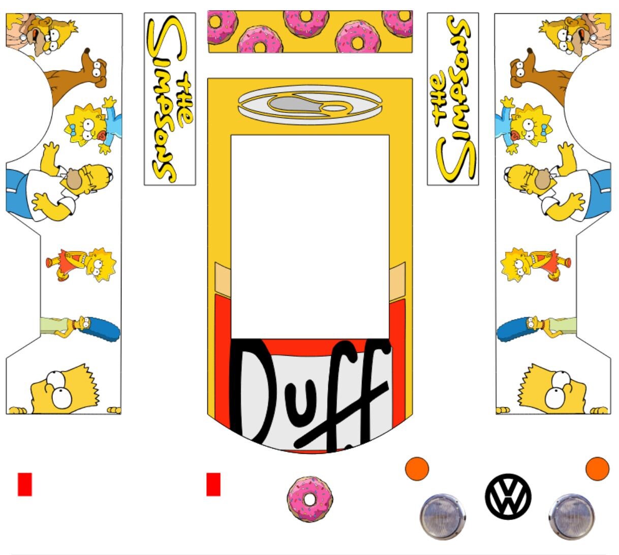 Kool Kombi Hot Wheels the Simpsons Decals Premium - Etsy