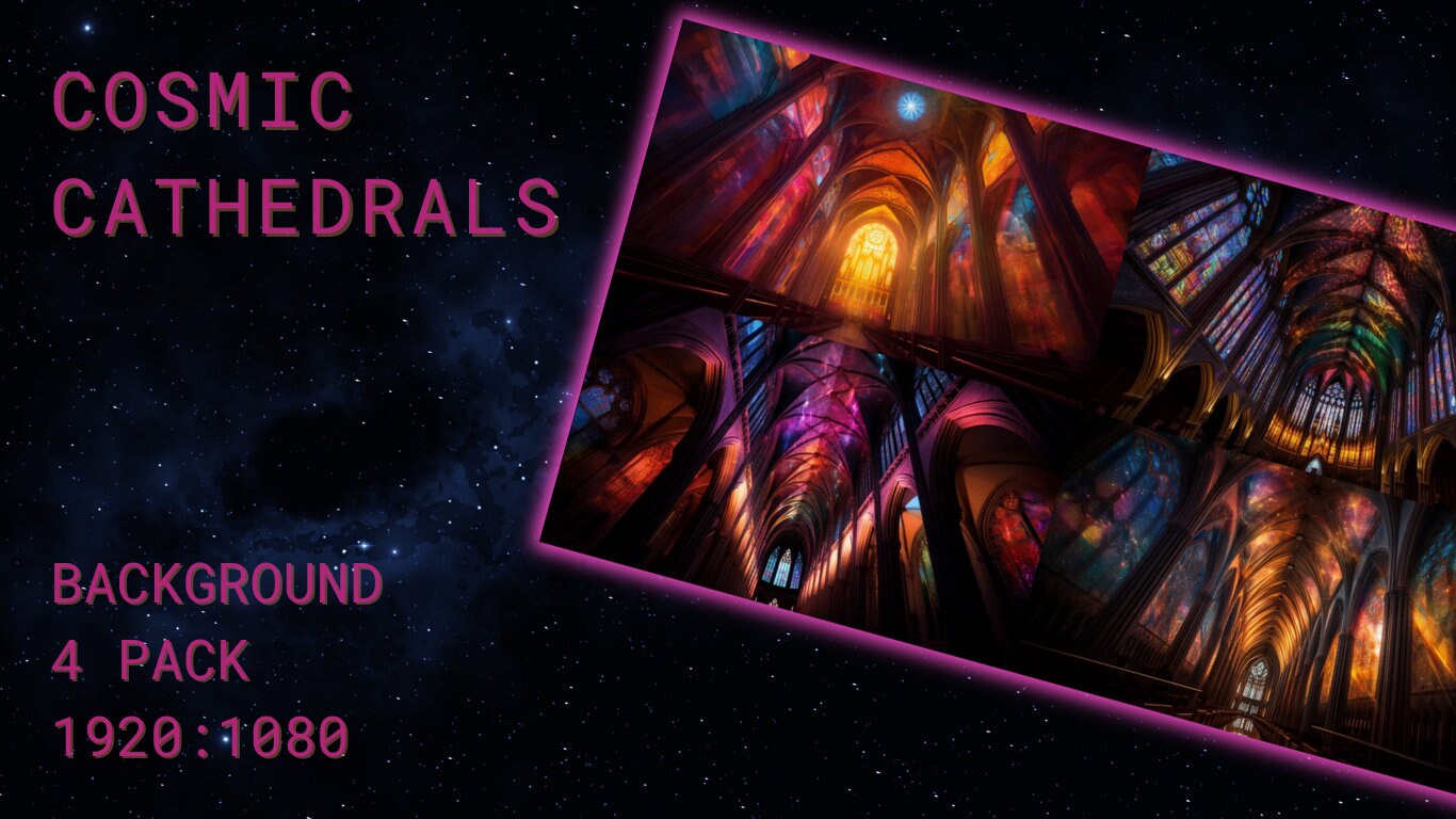 Cosmic Cathedral Zoom Virtual Background Backdrop Office - Etsy Canada