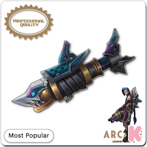 Jinx Arcane Shark Gun - Digital 3D Model - Jinx Arcane Cosplay ...