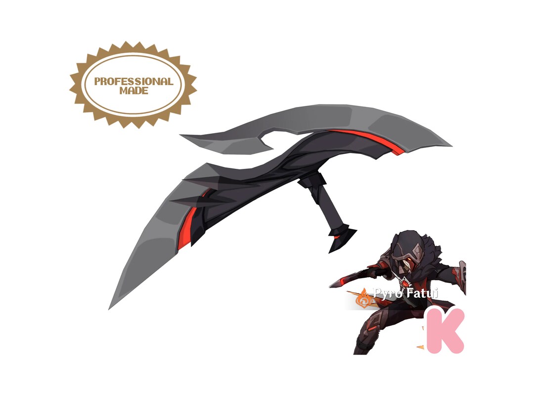 Genshin Impact Cosplay - Fatui Pyro Agent Cosplay - Sacrificial Knife ...