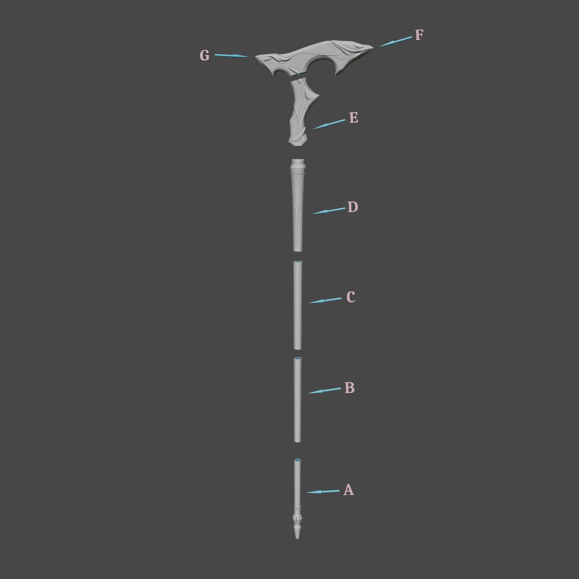 Honkai: Star Rail Cosplay - Welt Cosplay - Welt Cane Digital 3D Files ...