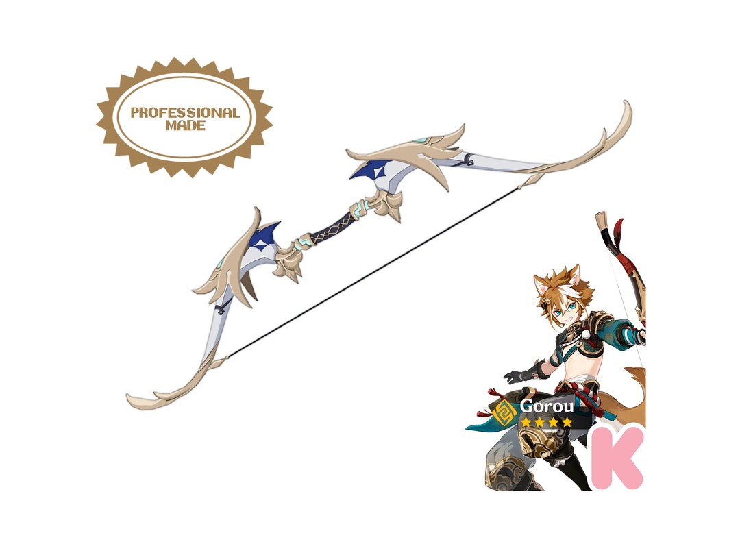 Genshin Impact Cosplay - Gorou Cosplay - Favonius Warbow - Digital 3D ...