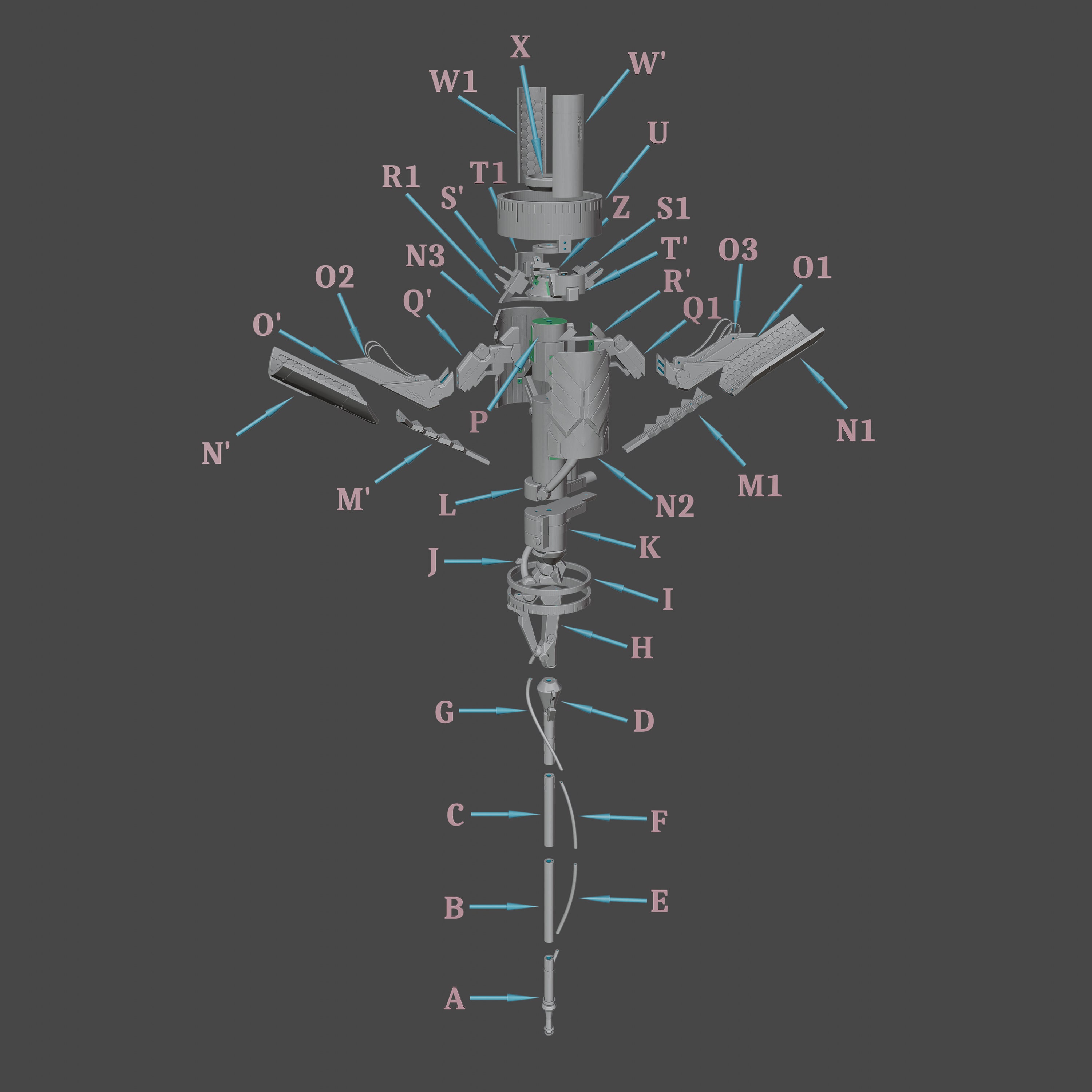 Honkai: Star Rail Cosplay Asta Cosplay Asta Rod Digital 3D Files STL ...