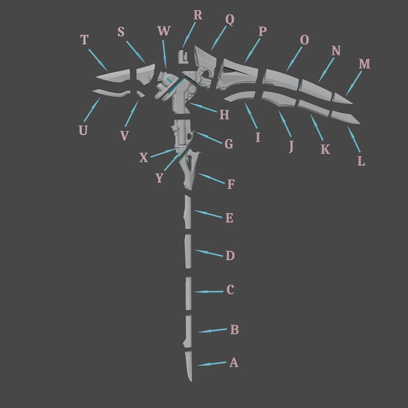 Honkai: Star Rail Cosplay Seele Cosplay Seele Scythe Digital 3D Files ...