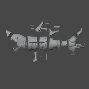 Jinx Arcane Shark Gun - Digital 3D Model - Jinx Arcane Cosplay ...