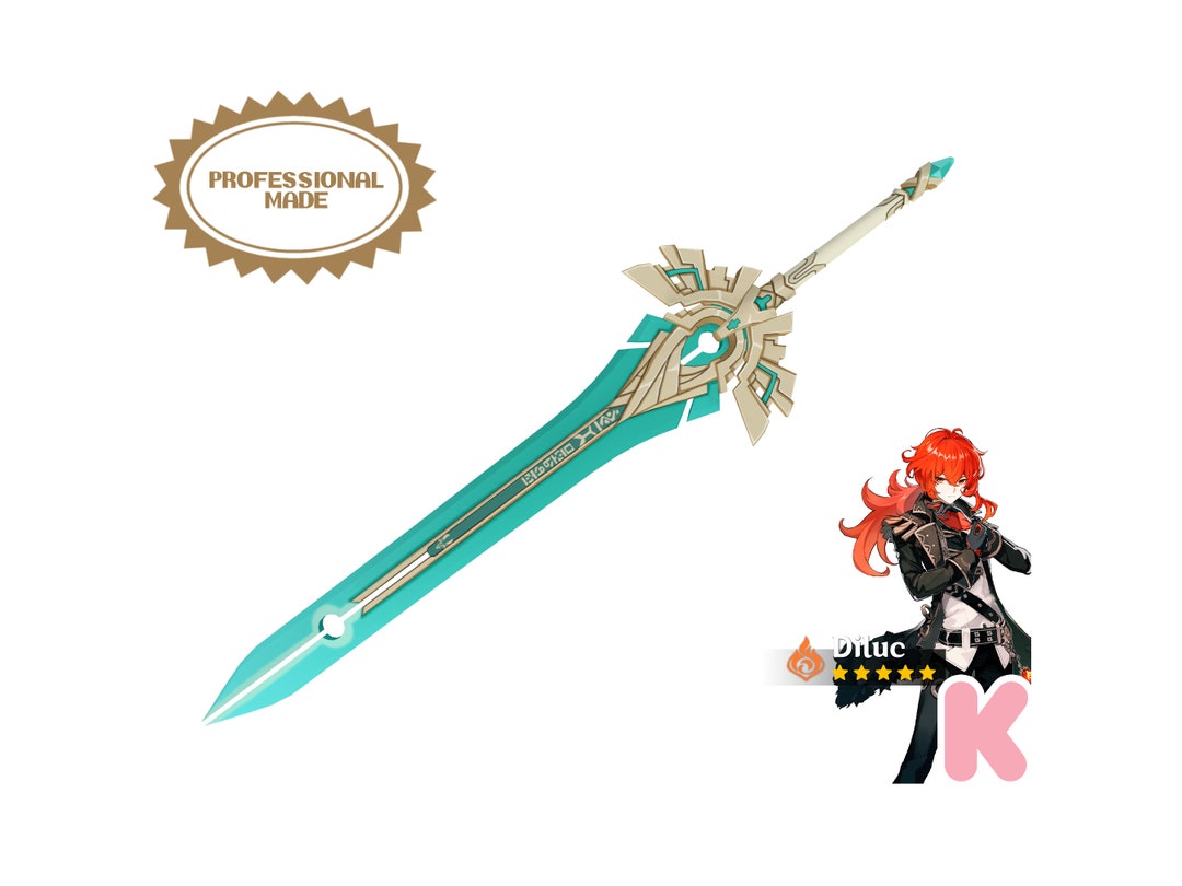 Genshin Impact Cosplay - Diluc Cosplay - Skyward Pride - Digital 3D ...