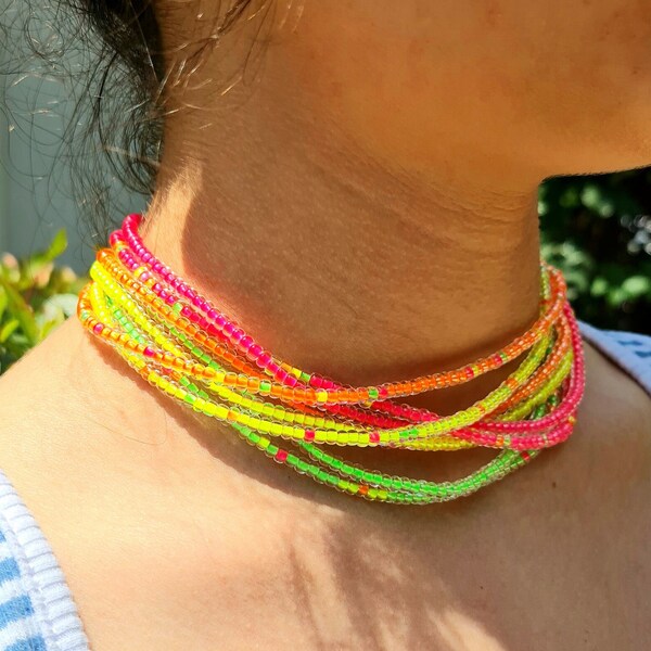 Neon Necklace - Etsy