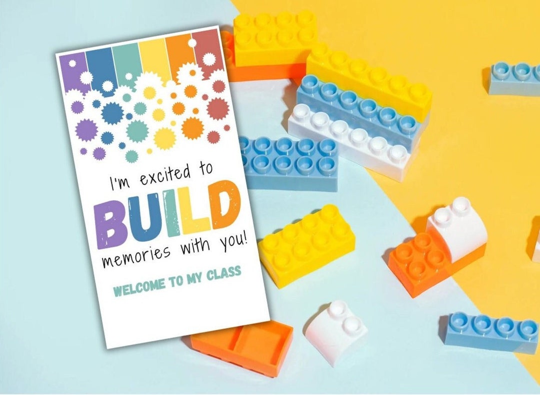 Printable Blocks Tag Back to School. DIY Boy or Girl Candy Free Treat ...