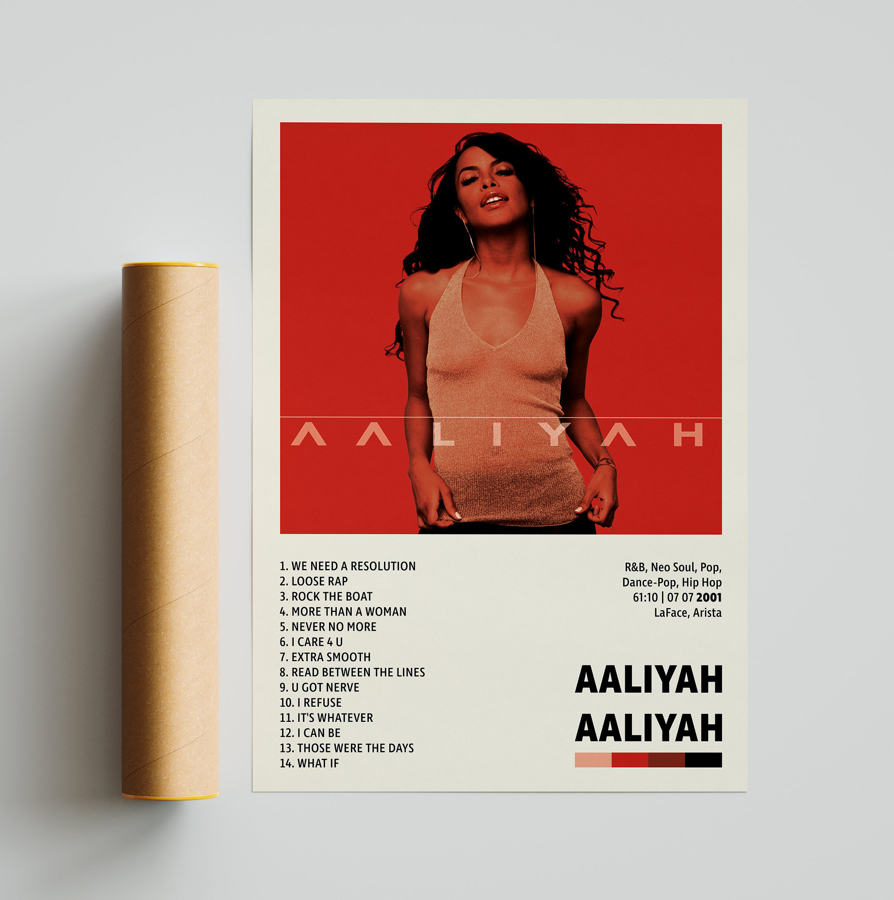 Aaliyah Posters / Aaliyah Poster Designed & Sold By Artisan Fringed