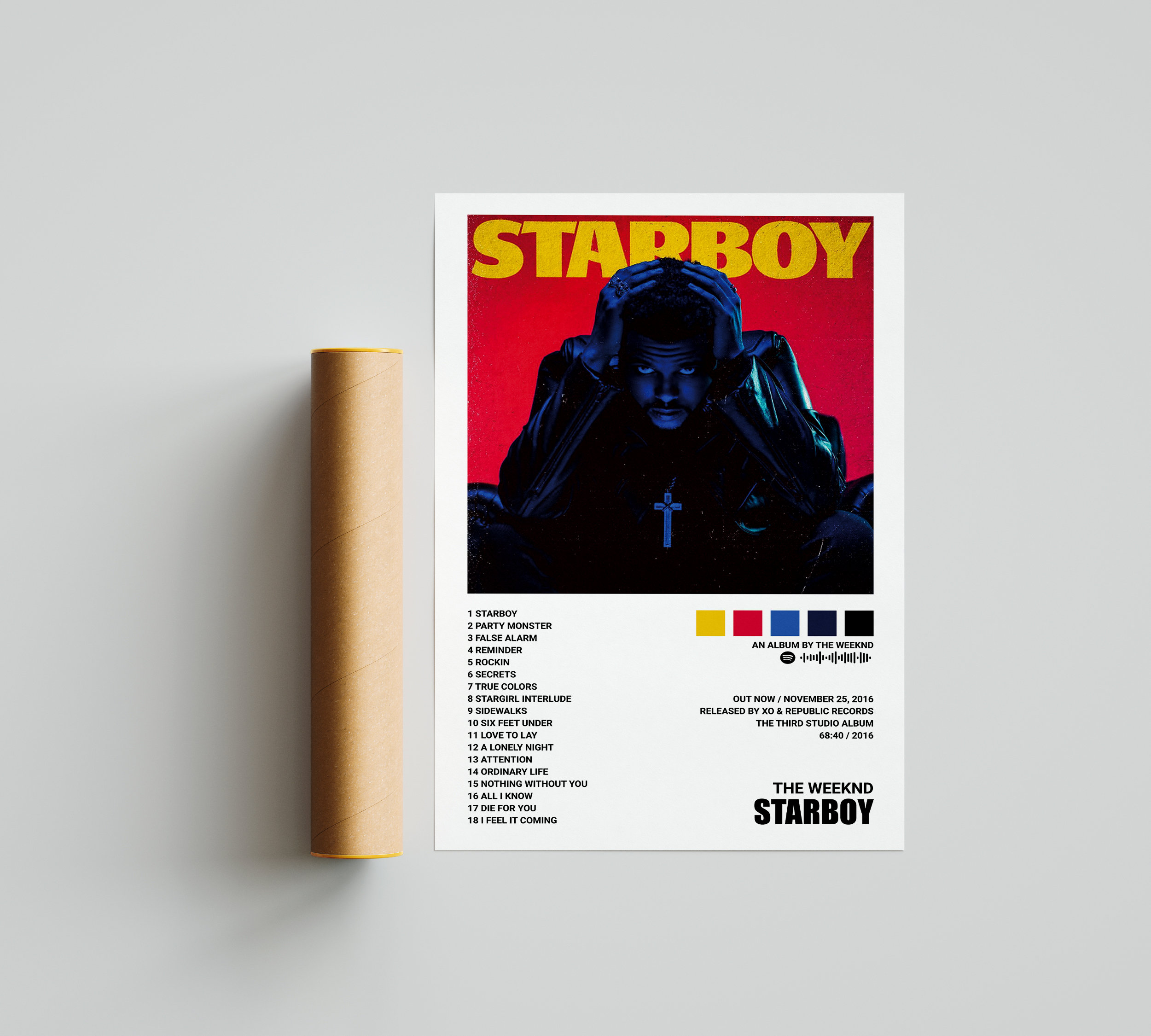 The Weeknd Posters / Starboy Poster / The Weeknd, Starboy, Album Cover ...