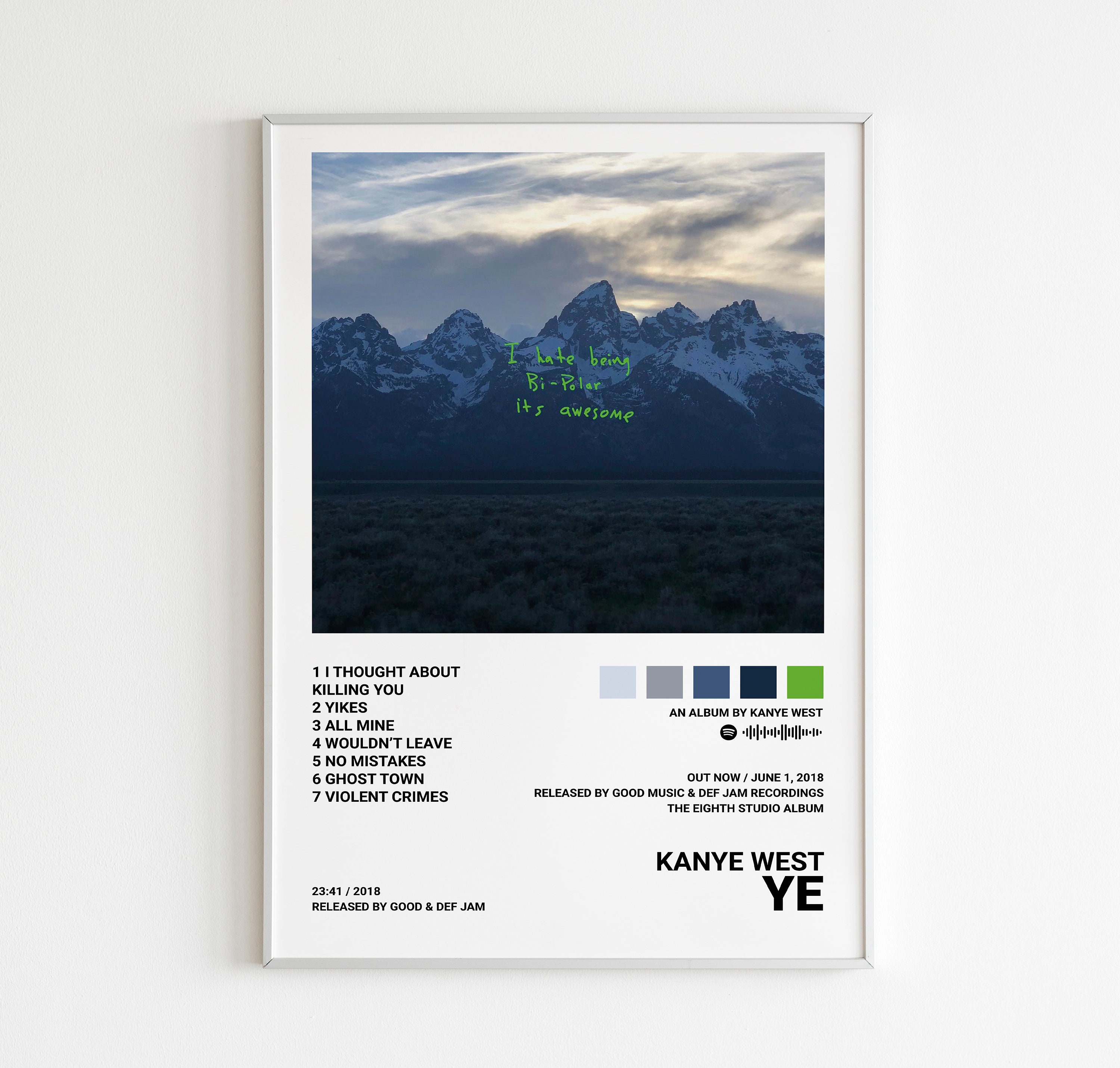 Kanye West Poster / YE Poster / Album Cover Poster Poster - Etsy UK