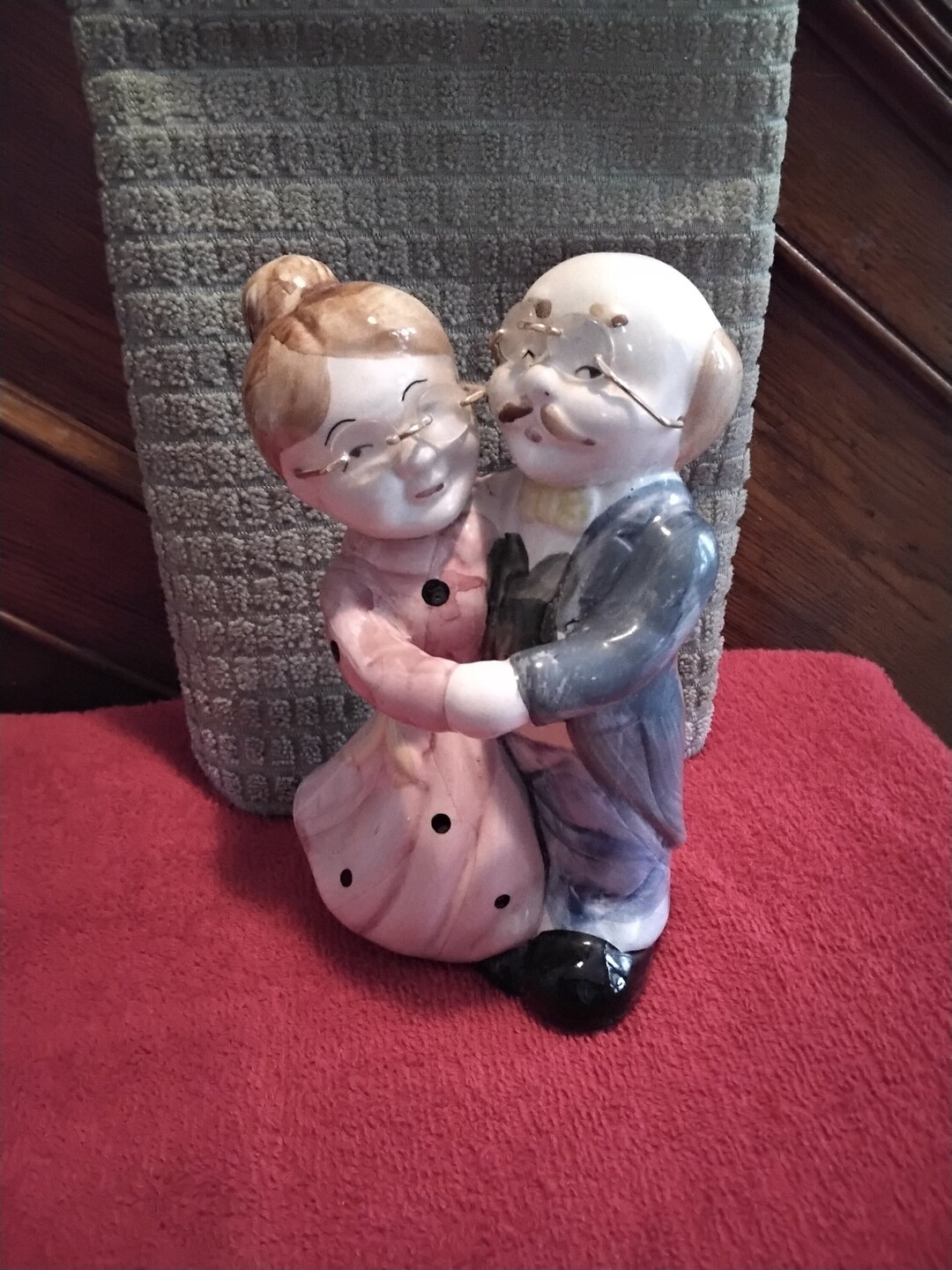 Vintage Bank Old Couple Dancing Figurine Ceramic Rare - Etsy