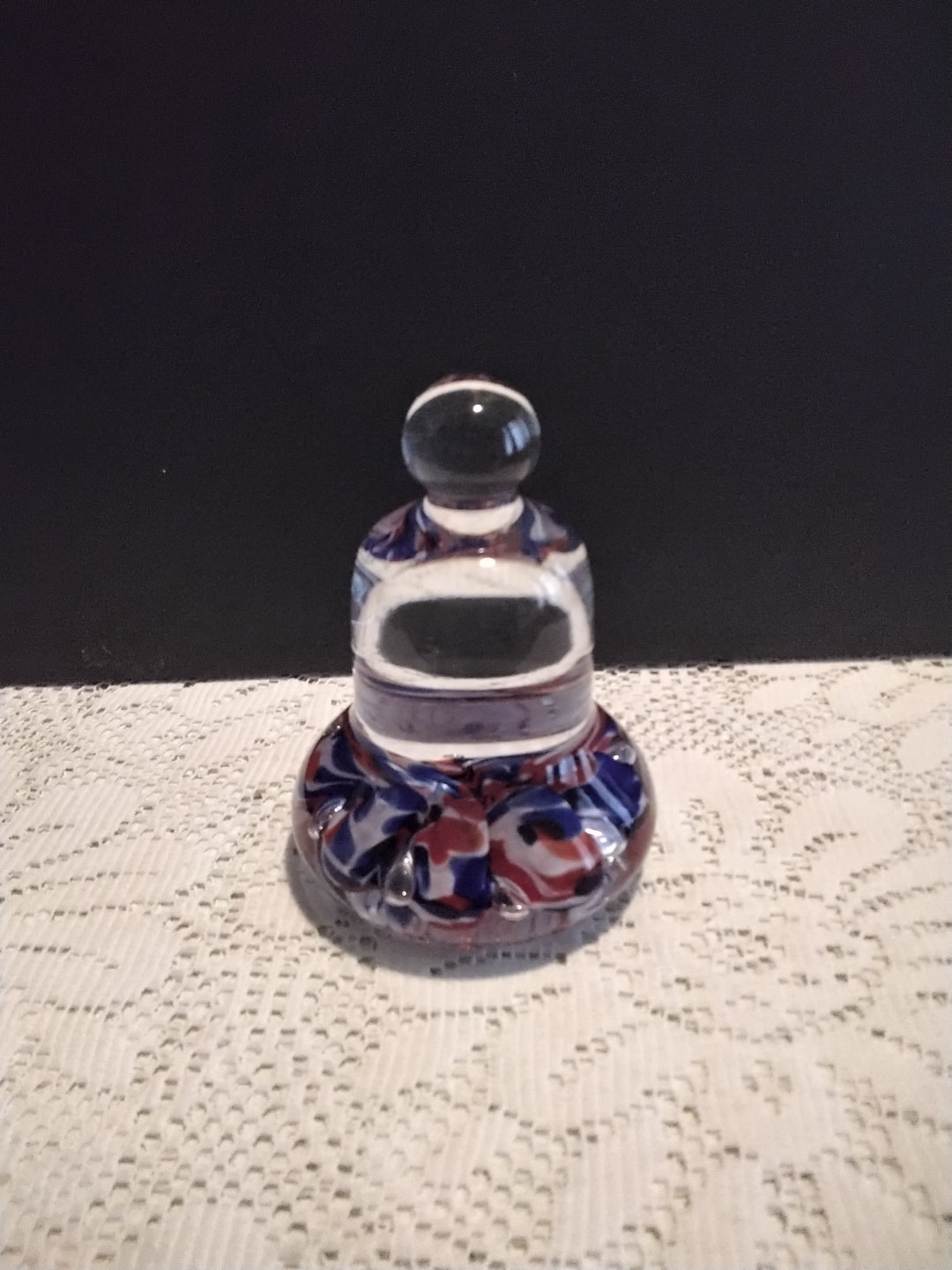 Vintage Gibson Bell Paper Weight Patriotic Art Glass - Etsy