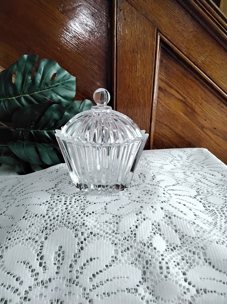 Diamond Fire Mikasa Oval Covered Lead Crystal Dish Trinket Box - Etsy