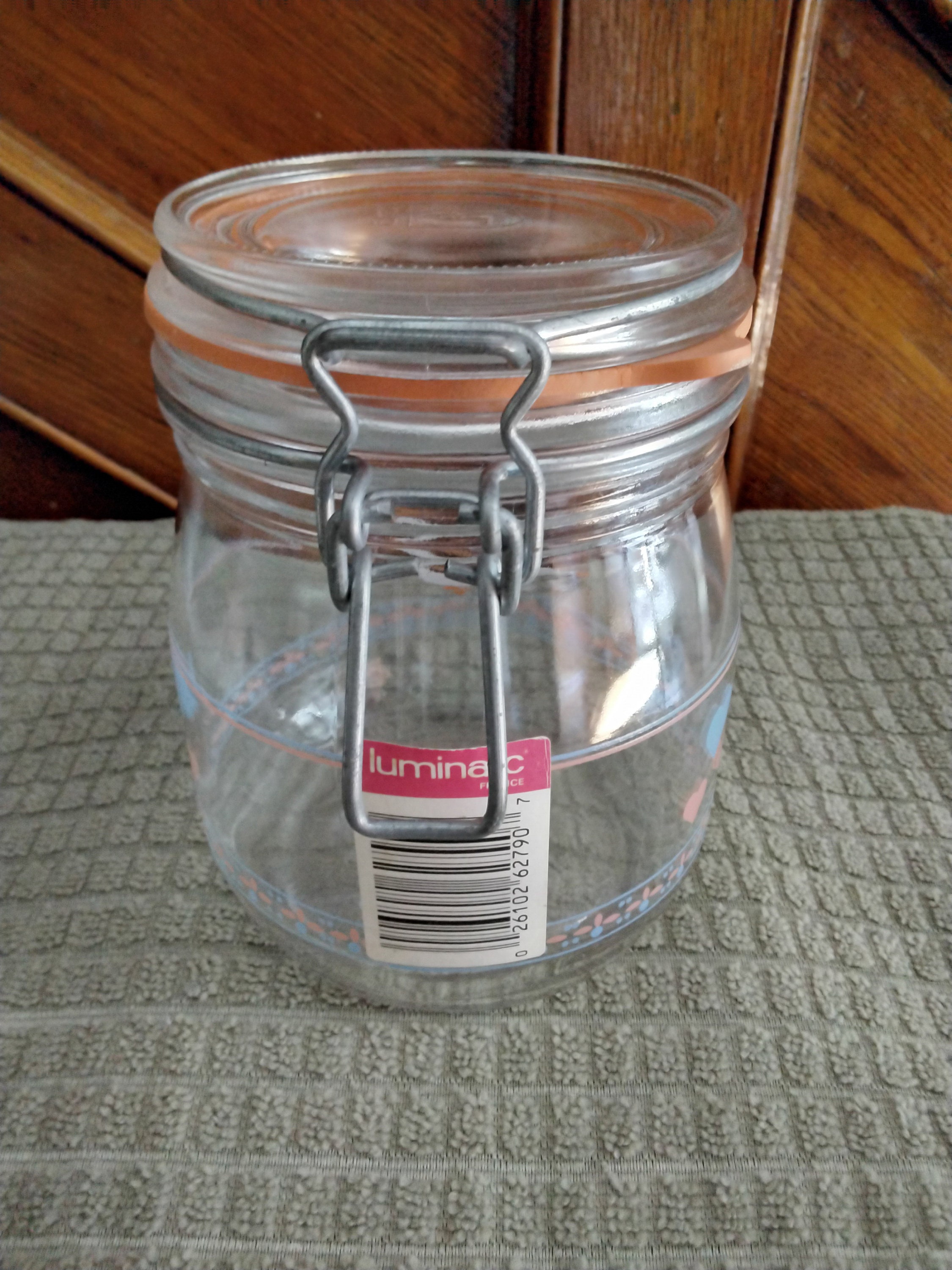 Arc France Hinged Bale-wire Jar/canister With Lid and White Geese 3/4 L ...