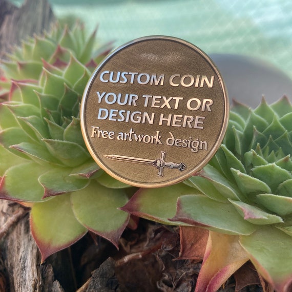 CUSTOM COIN FREE Artwork Pure Brass Coin 3mm Thick 40 - Etsy Canada
