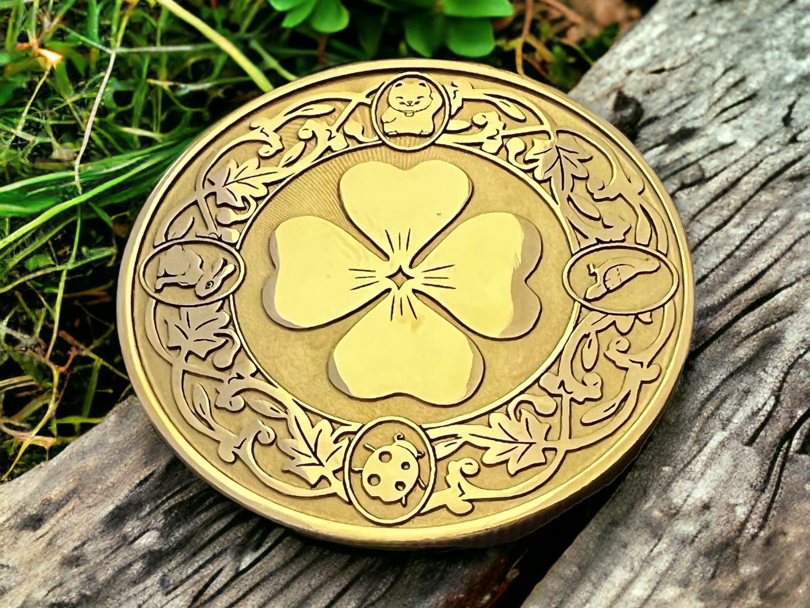 ULTIMATE LUCKY Coin, Pure Brass Coin, 3mm Thick , 40 Mm Wide. - Etsy