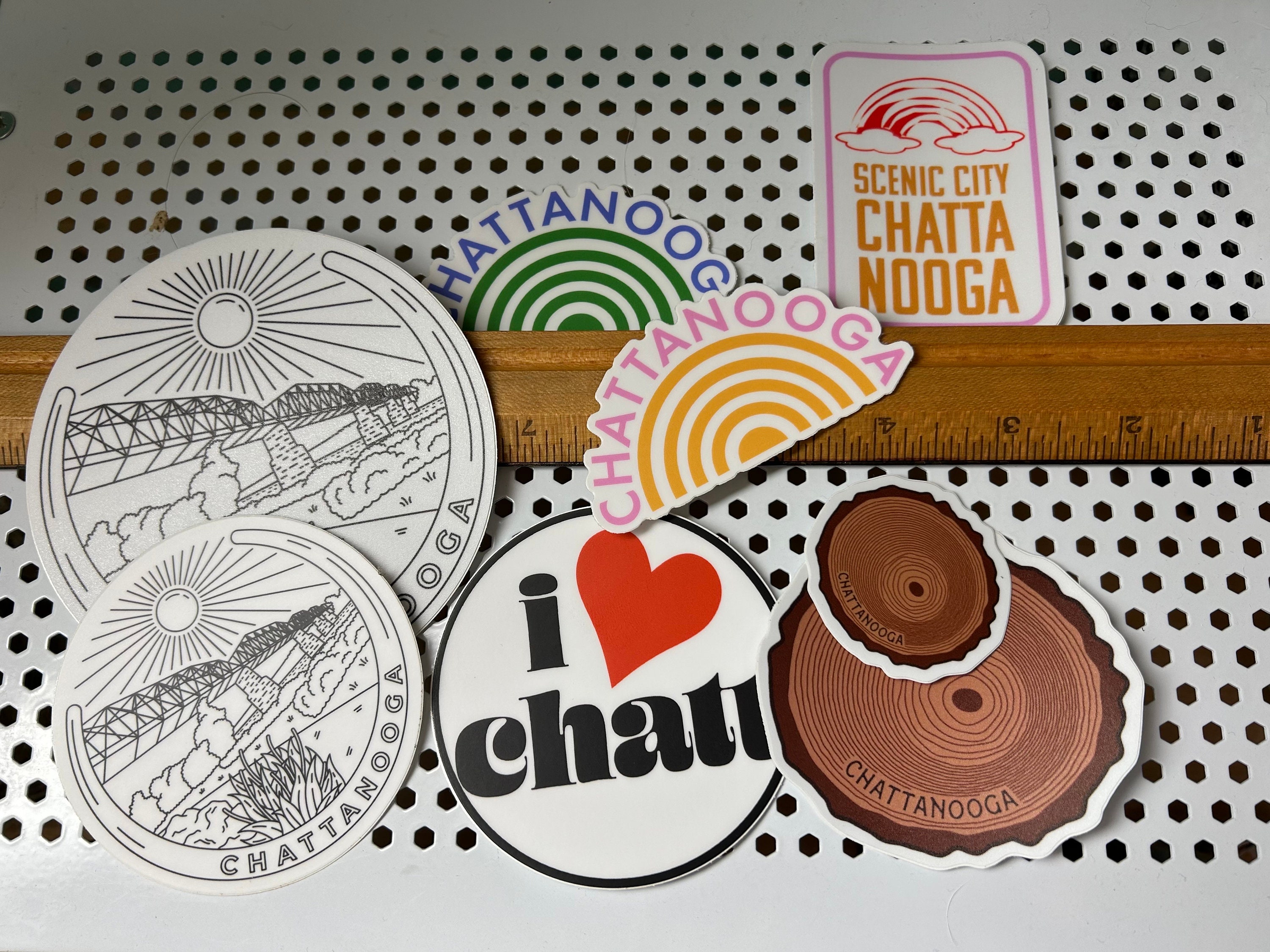 Chattanooga Sticker Collection of 8 Stickers - Etsy