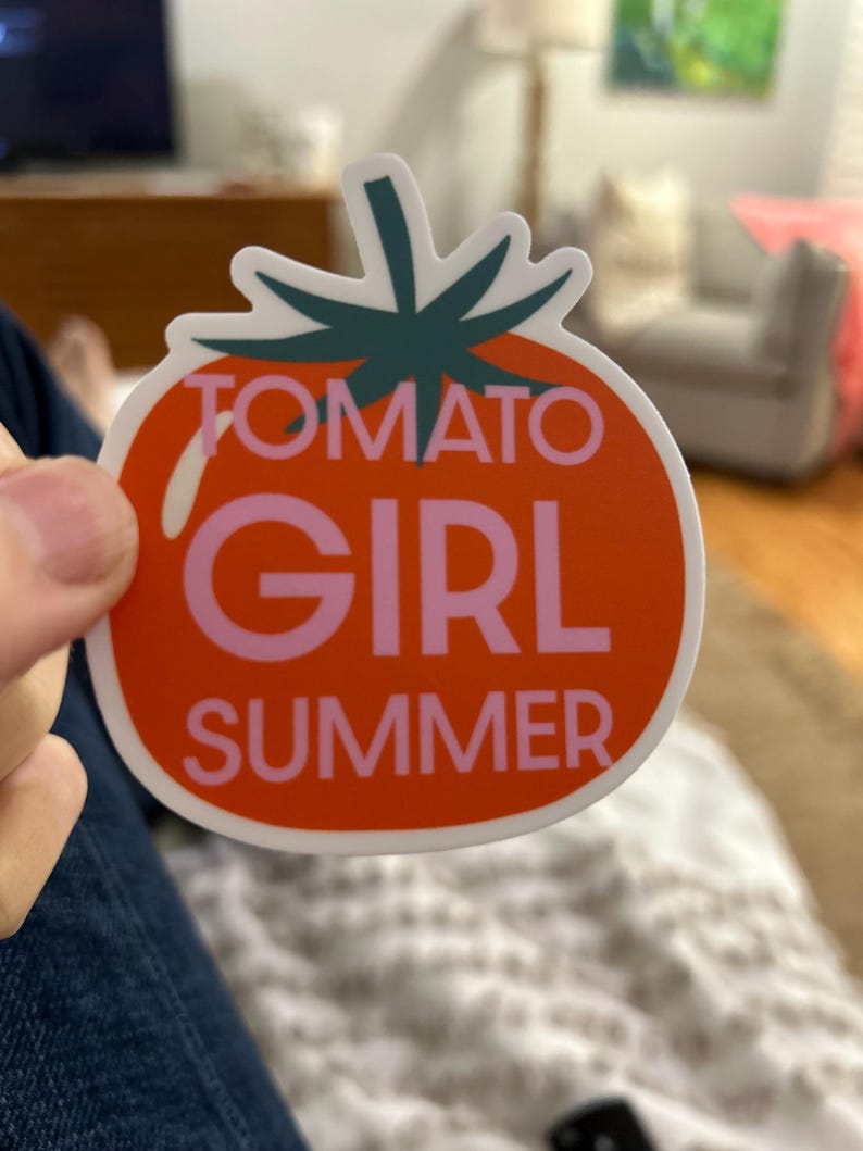 Tomato GIRL Summer Sticker - Etsy