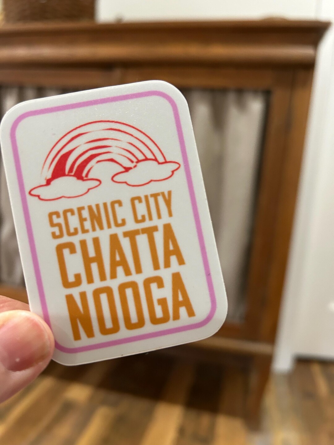 Chattanooga Scenic City Rainbow Sticker - Etsy