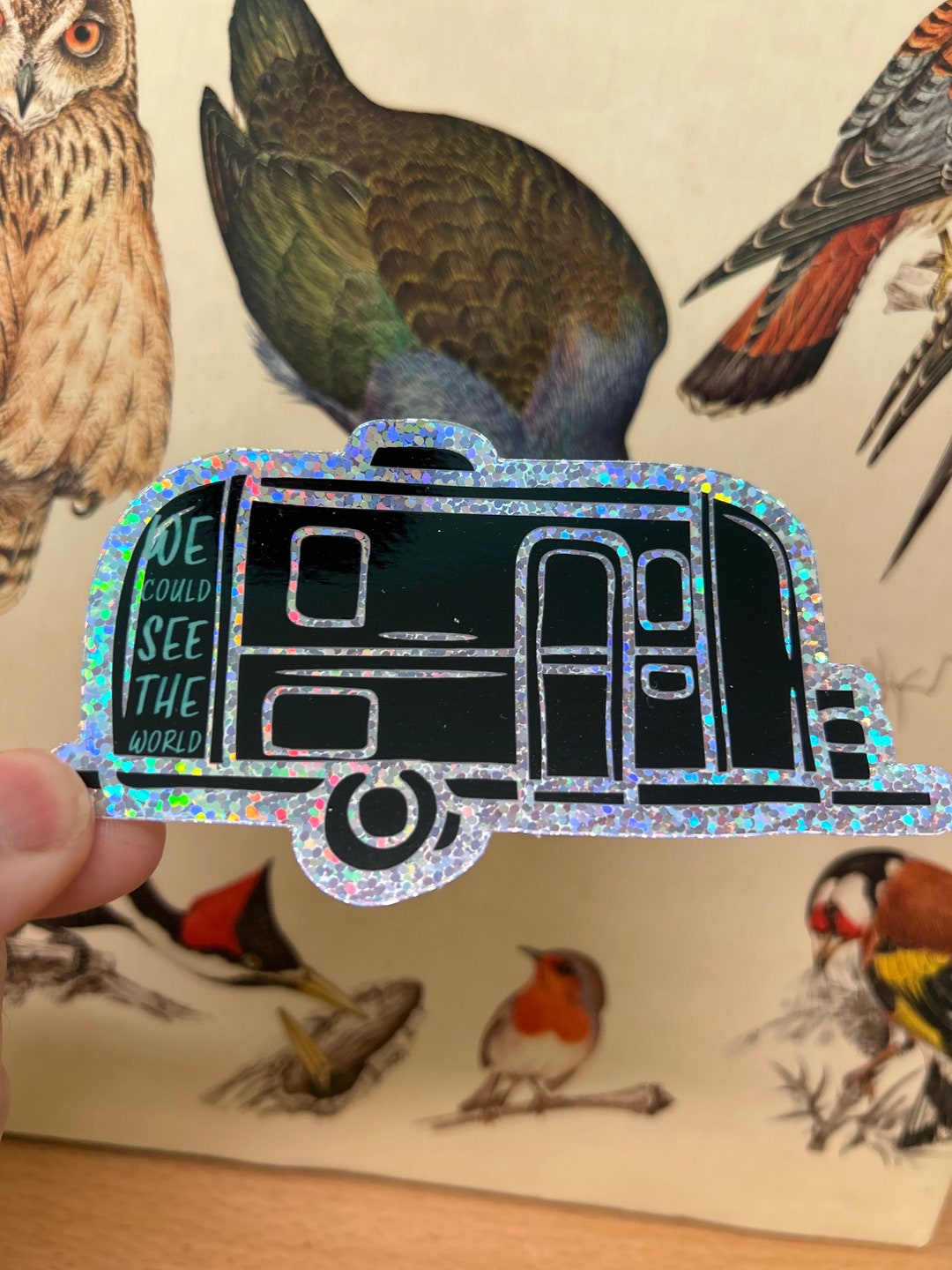 Glitter Airstream Camper Sticker - Etsy