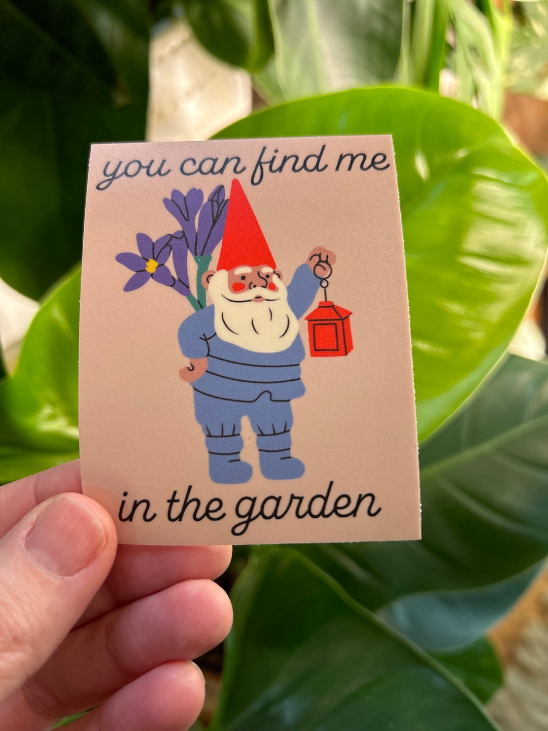 Garden Gnome Sticker - Etsy