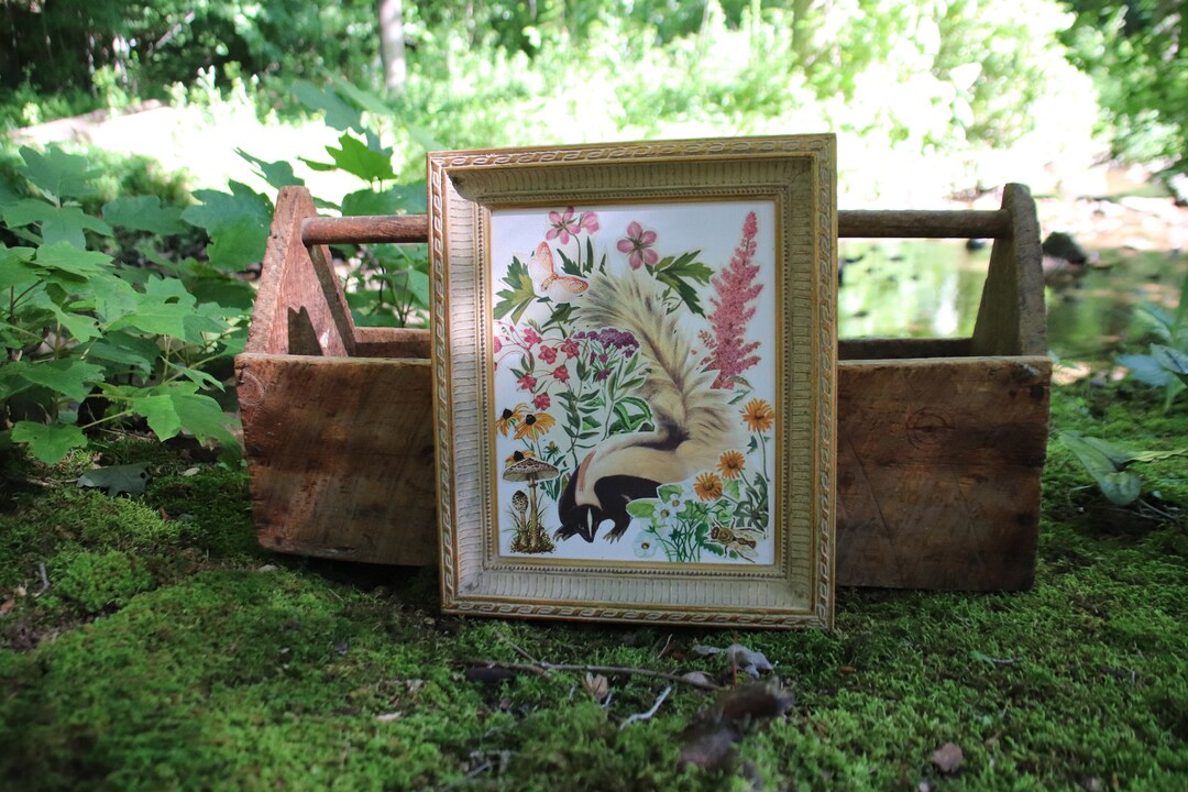 Fancy Skunk Vintage Collage - Etsy