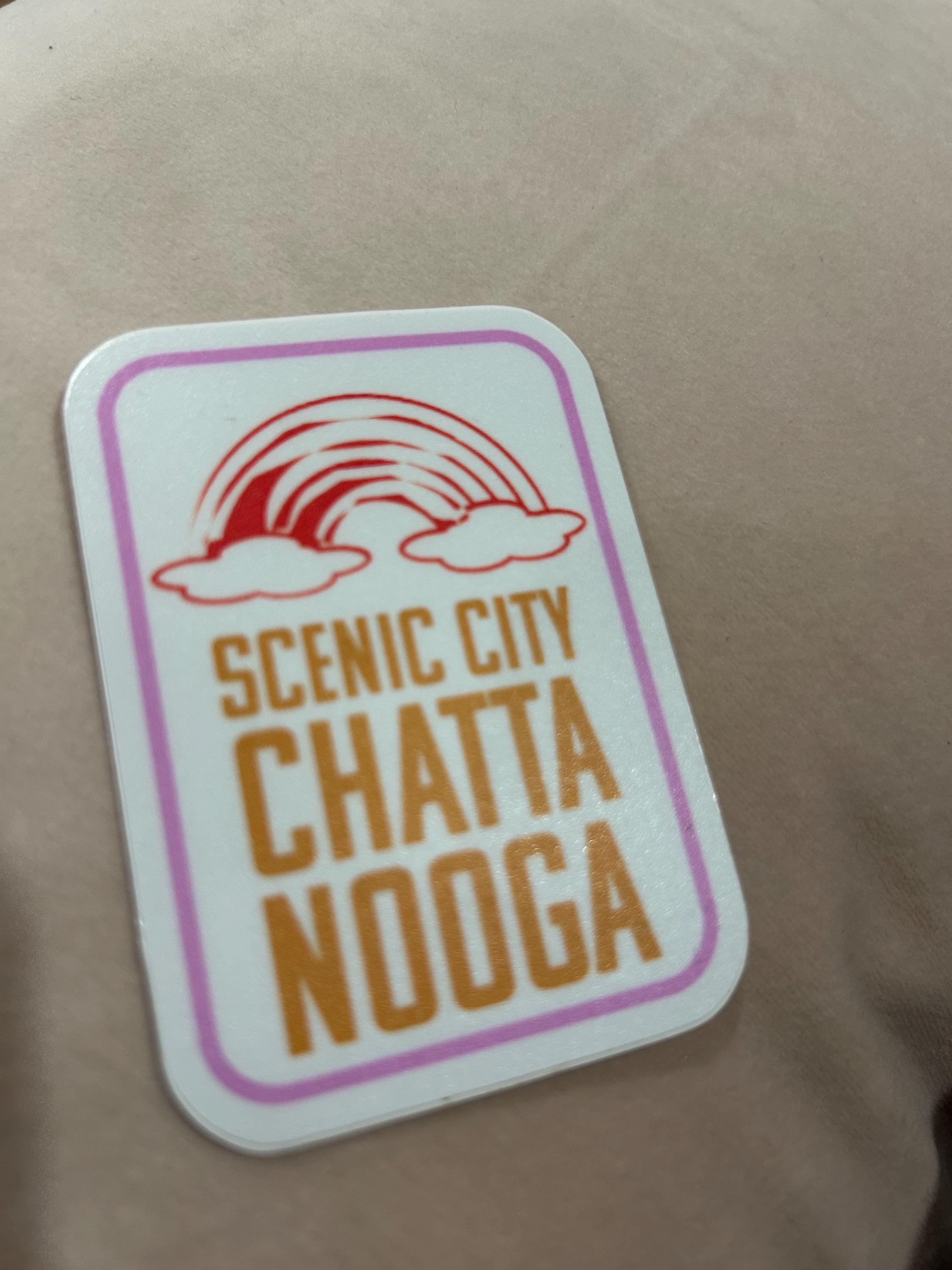 Chattanooga Scenic City Rainbow Sticker - Etsy