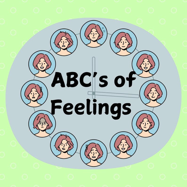 Abcs of Emotions & Regulation: A Colorful Guide for Little Ones - Etsy