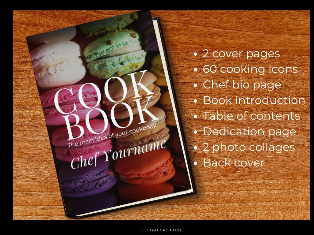 Cookbook Template | Recipe Book Template | Editable Canva Ebook ...