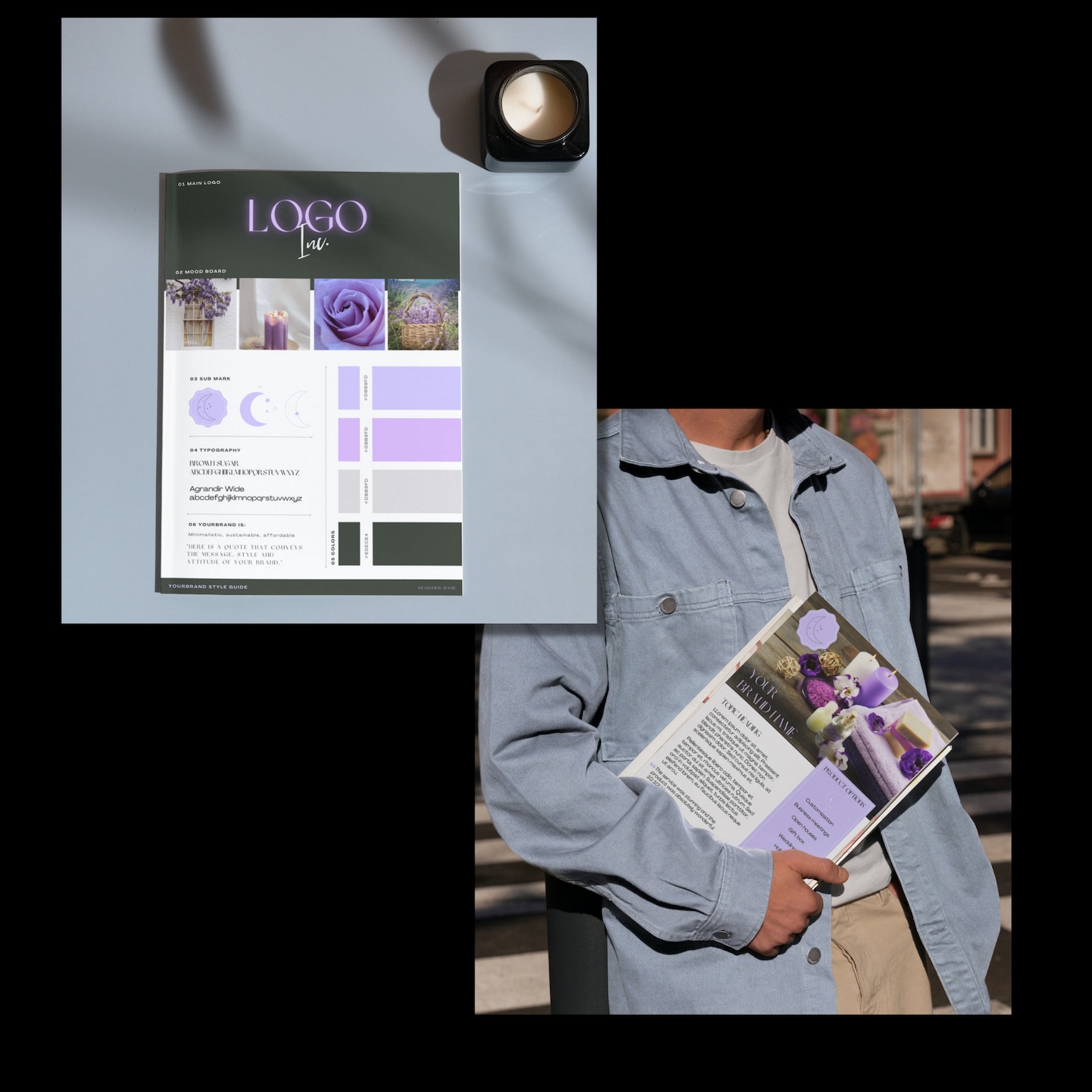 Brand Kit Template | Mini Style Guide Template | Premade Branding Kit ...