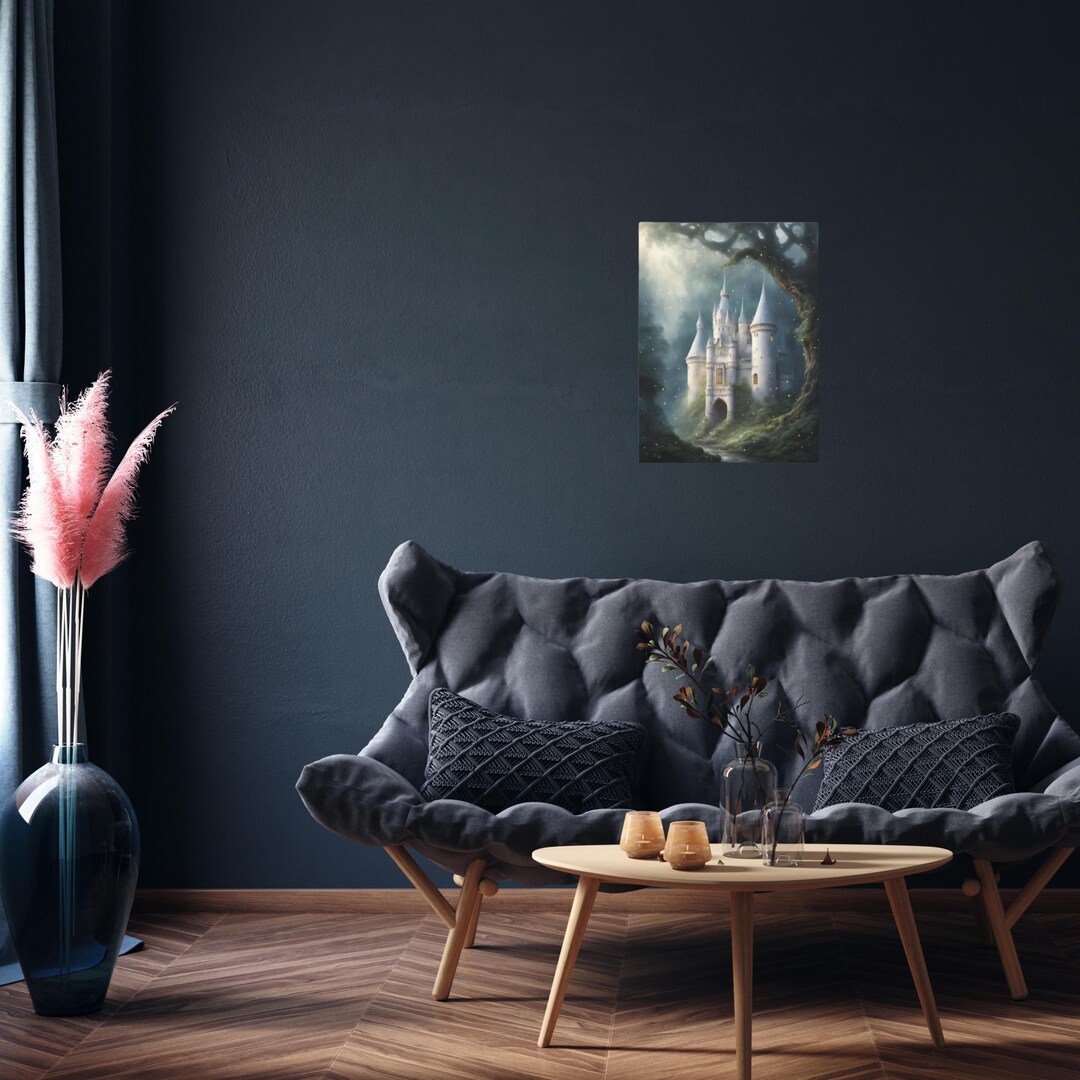 Fantasy Castle Wall Art Print, Enchanted Decor for Dreamers, Perfect ...