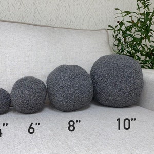 Bouclé Ball Cushions - Etsy