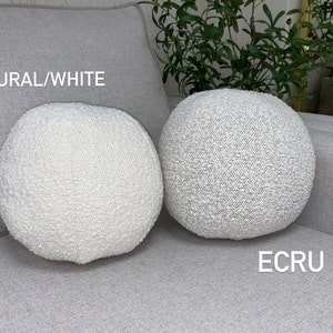Bouclé Ball Cushions - Etsy