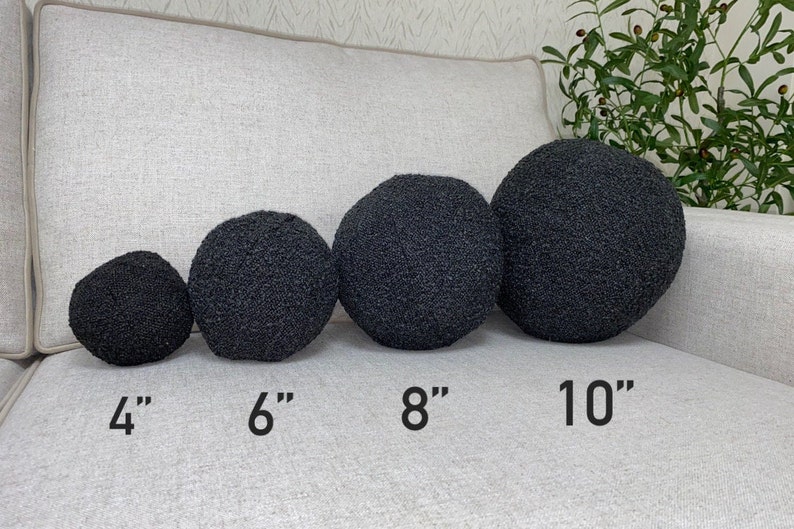 Bouclé Ball Cushions - Etsy