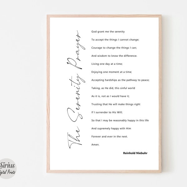Serenity Sign - Etsy