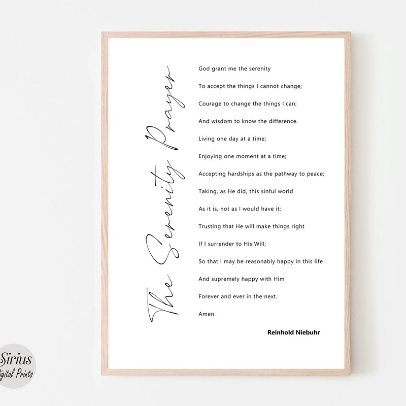 Serenity Prayer Decoration - Etsy