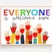 Everyone is Welcome Here,equality Print,classroom Sign,diversity ...