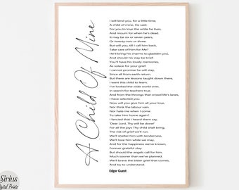 Child of Mine Poem - Etsy