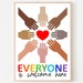 Everyone is Welcome Here,equality Print,classroom Sign,diversity ...